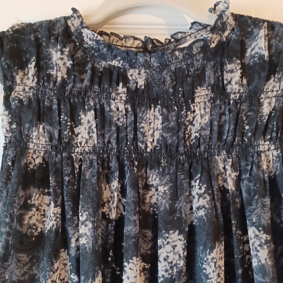 Joie | Dresses | Nwt Joie Baltic Print Mini Swing Dress Navy Blue ...